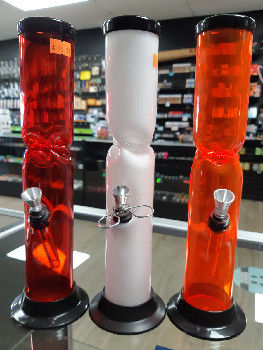 Acrylic Straight Tube Popper Bong – BUBONIC KRONIK